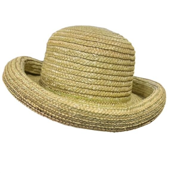 Arlin | Accessories | Arlin Flip Brim Bucket Style Straw Hat Light ...